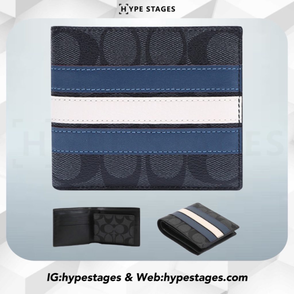 COACH VARSITY STRIPE WALLET - Hypestages
